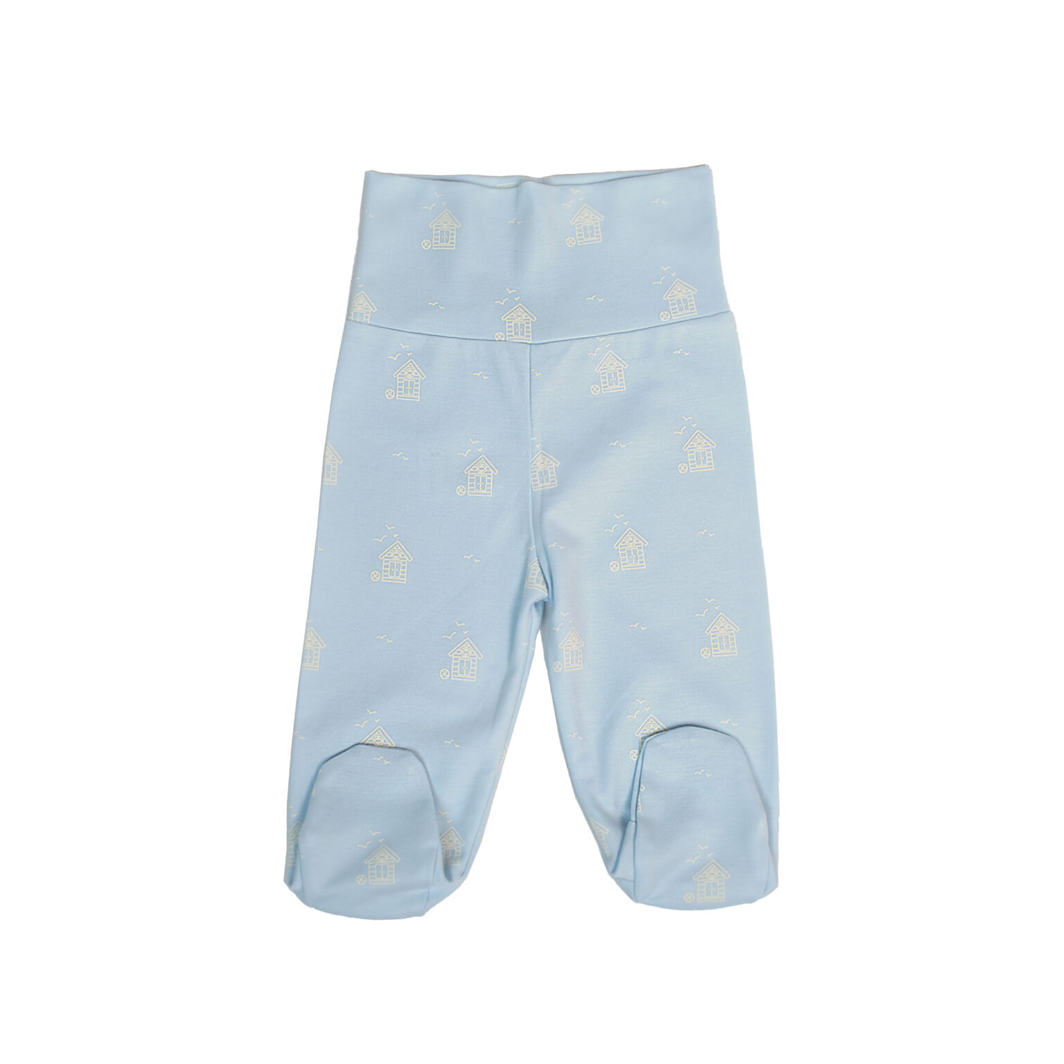 Pantalón Celeste con Pie Algodón Pima I SKU: ROPANPPHU5-3