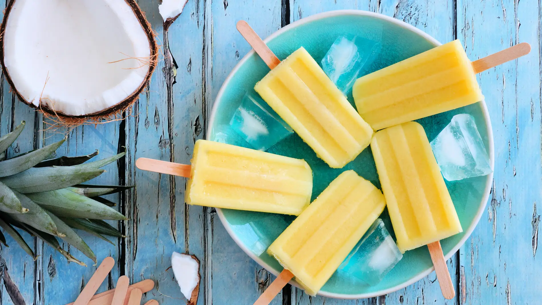 Paletas de Piña y Coco | Clémentine & Bastièn