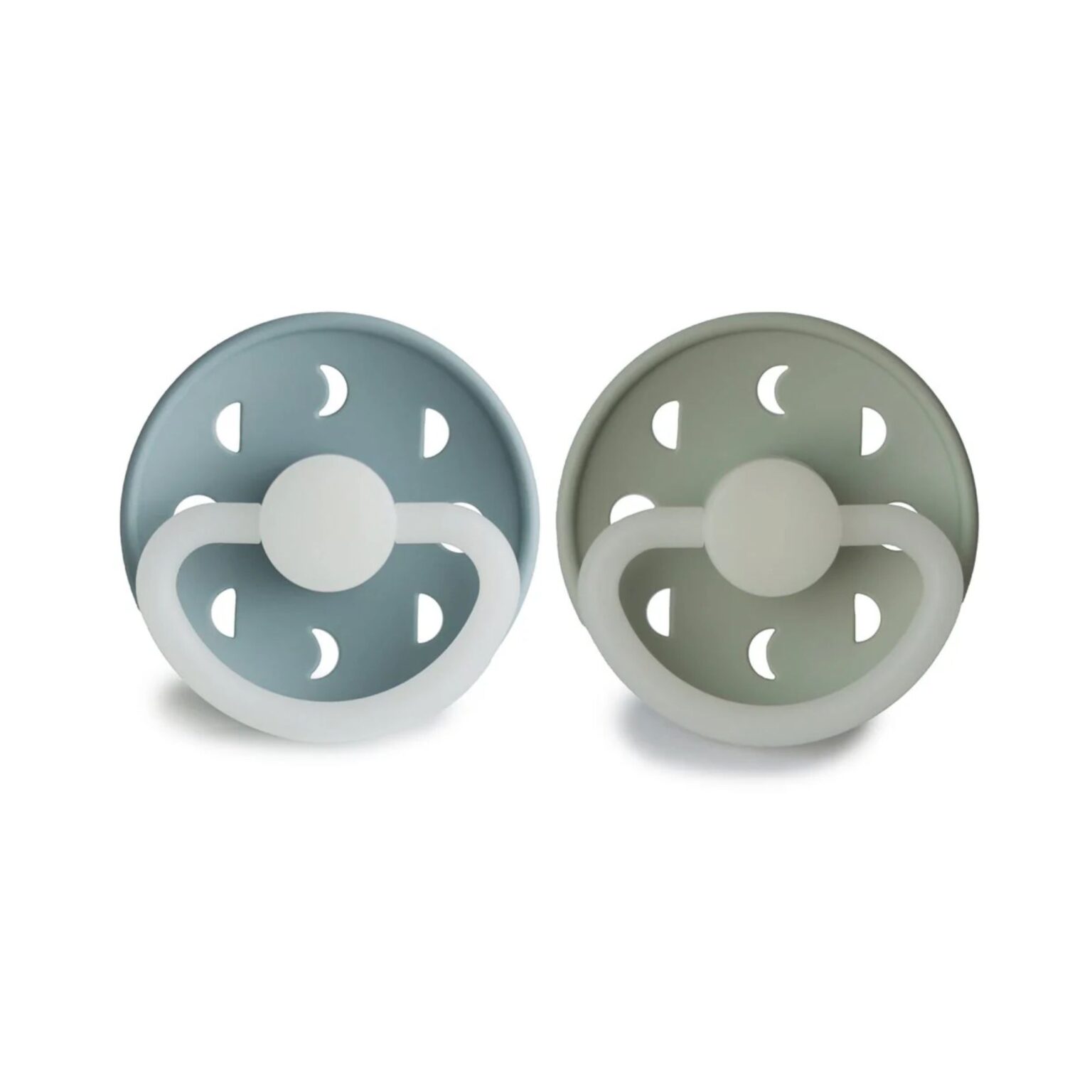 PACK 2 CHUPONES MOON PHASE STONE BLUE/SAGE MUNAI para tu bebe ...